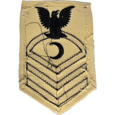 Insignia, Ship's Cook Baker, Chief Petty Officer, US Navy, White