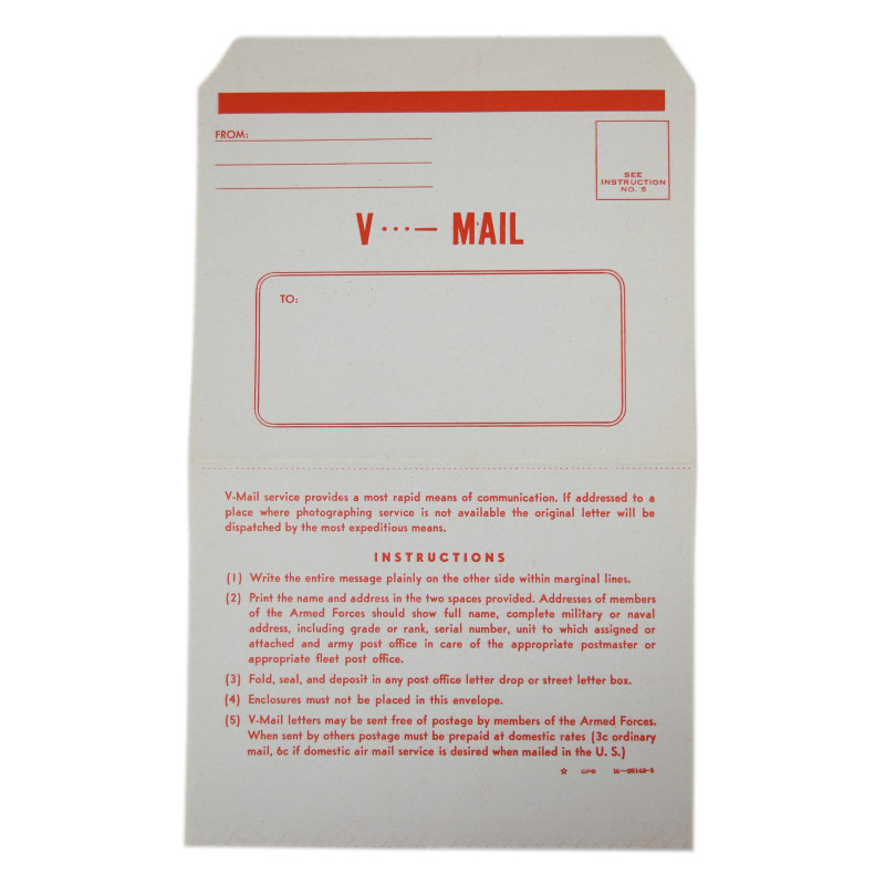 Form, V-Mail, Blank