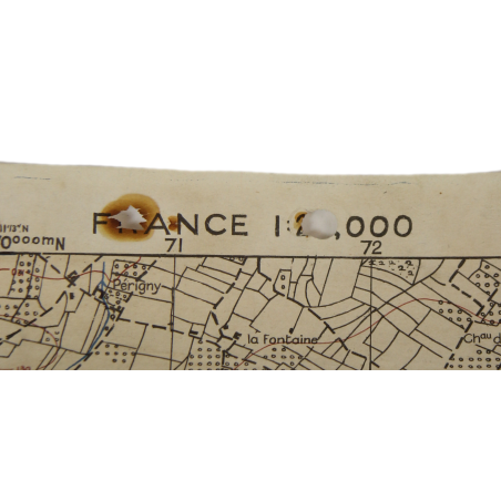 Map, British, TILLY-SUR-SEULLES, Normandy, 1943