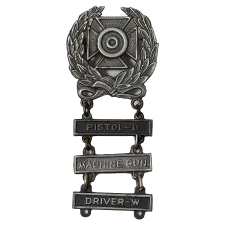 Badge, Expert, Pistol-D, Machine Gun & Driver-W