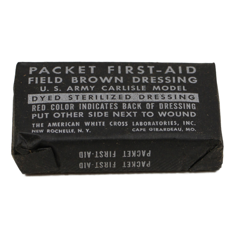 Small First-Aid Dressing, US Army, Carlisle Model, 1942, THE AMERICAN WHITE CROSS LABS, Item No ...