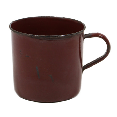 Mug, Enamel, Brown, British