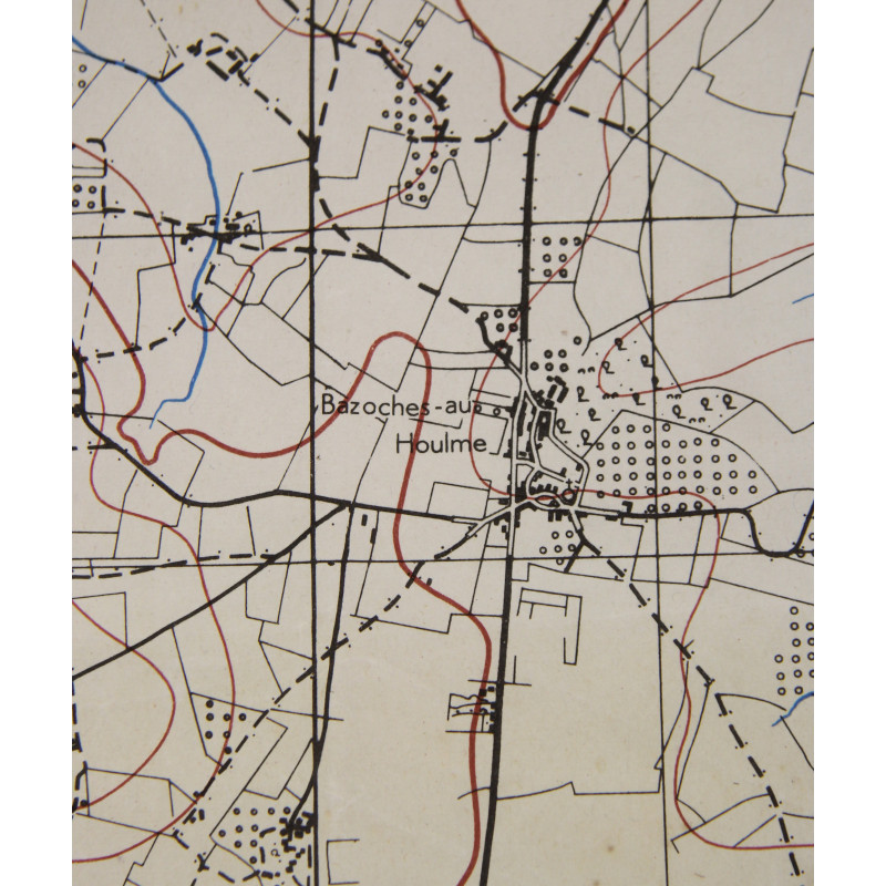 Map, Allied, PUTANGES, Normandy, 1944, 11th Armoured Division