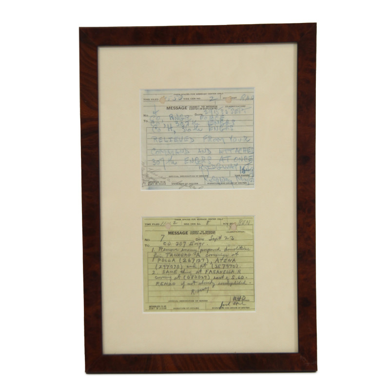 Messages, Maj. Gen. Matthew Ridgway, XVIII Airborne Corps, Operation ...