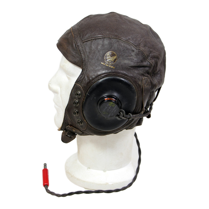 Helmet, Flying, Type A-11, Extra Large, with ANB-H-1 Receivers, USAAF, 1944