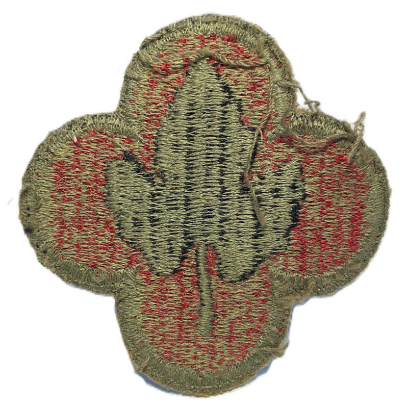 Patch, 43rd Infantry Division, OD border, Green Back