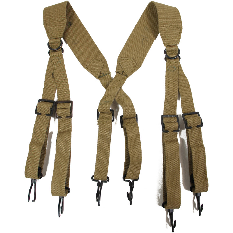 Suspenders, Belt, M-1936, British-Made, M.E. Co. 1943 /I\, Mint