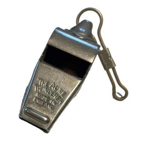 Whistle, Chrome-Plated Brass, THE ACME THUNDERER, Made in England