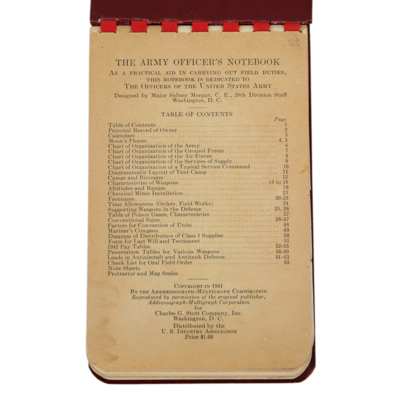 Army Officer's Notebook, Cpt. Arnold Block, Medic, 82nd Airborne ...