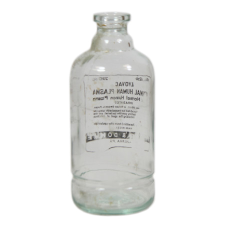 Bottle, Plasma, Normal, SHARPE & DOHME, US Army Medical Corps, 250 cc.