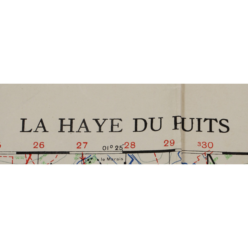 Map, Allied, LA HAYE DU PUITS, Sheet 6E/5, 1943