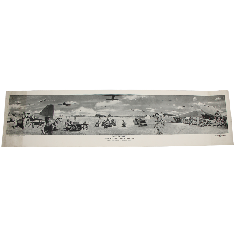 Poster, Airborne, Camp Mackall, North Carolina, 1944
