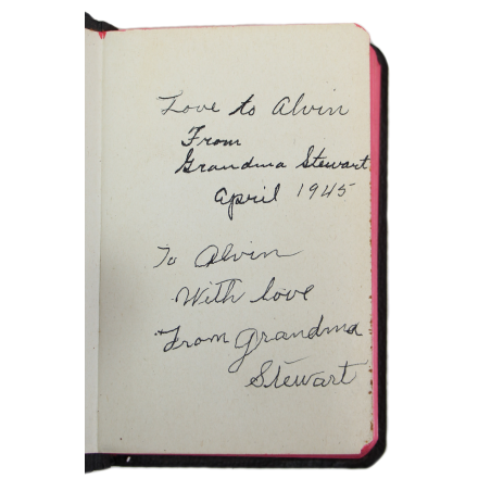 The New Testament, pare-éclats, plaqué or, "May the Lord be with you"