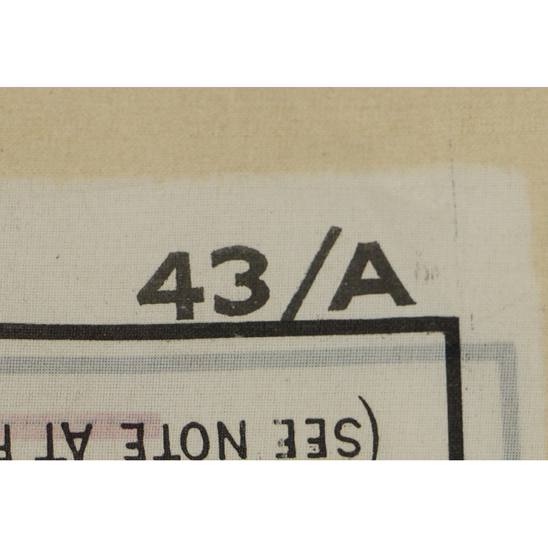 Map, Escape, Silk, A/B, France, 1943, RAF & USAAF