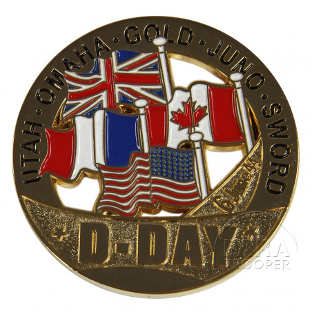 Coin, Commemorative, D-Day "S", 45 mm