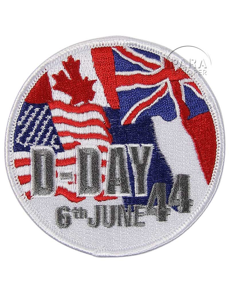 Patch, D-Day 1944, flags - Paratrooper